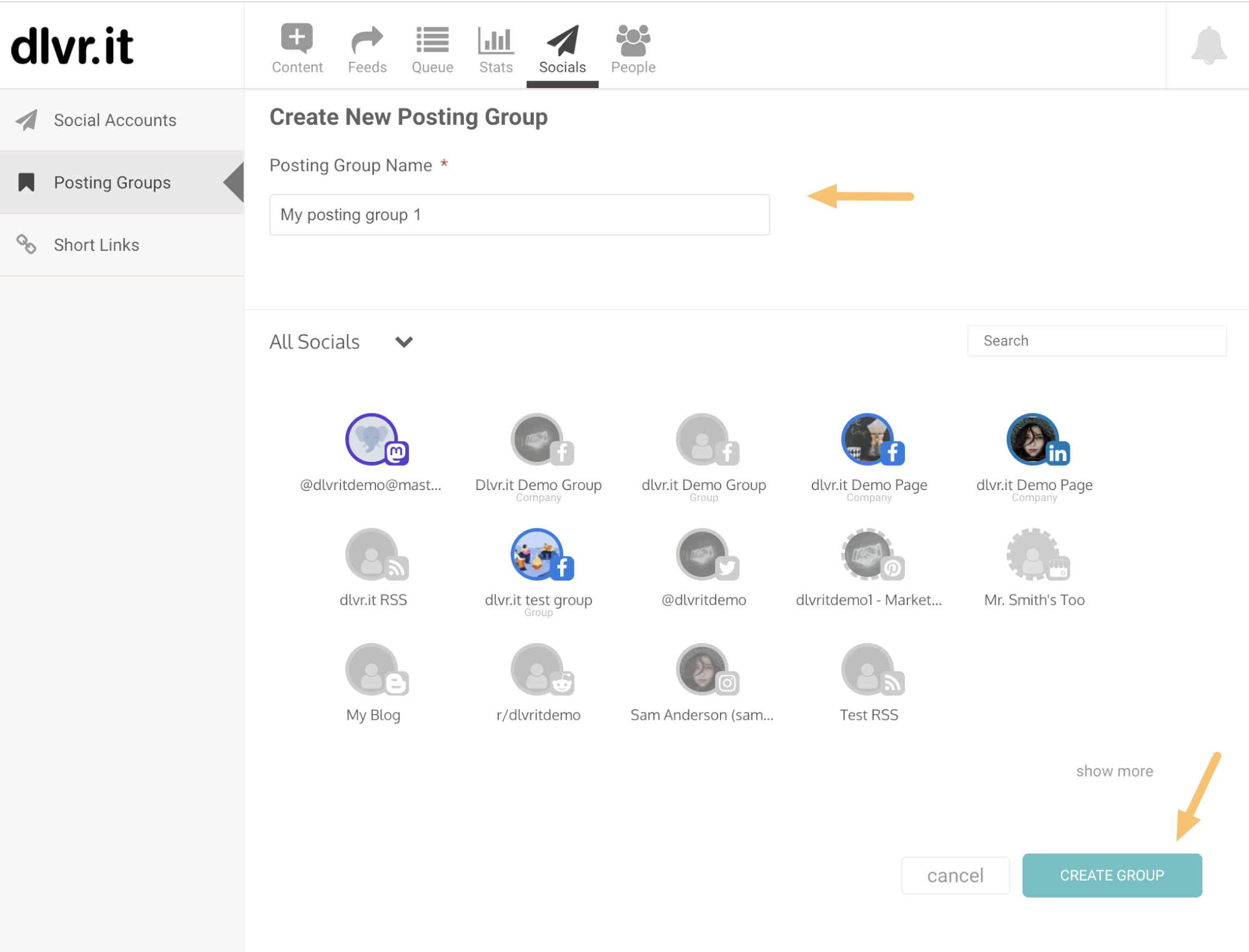 How do I Create Posting Groups? – dlvr.it support